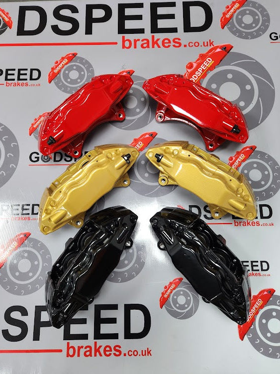 Impreza STI Brand New 4 Pot Front Calipers – Godspeed Brakes